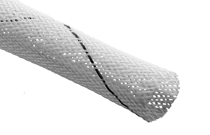 WX200, 1" EXPANDABLE HALAR BRAID WHITE, E-CTFE